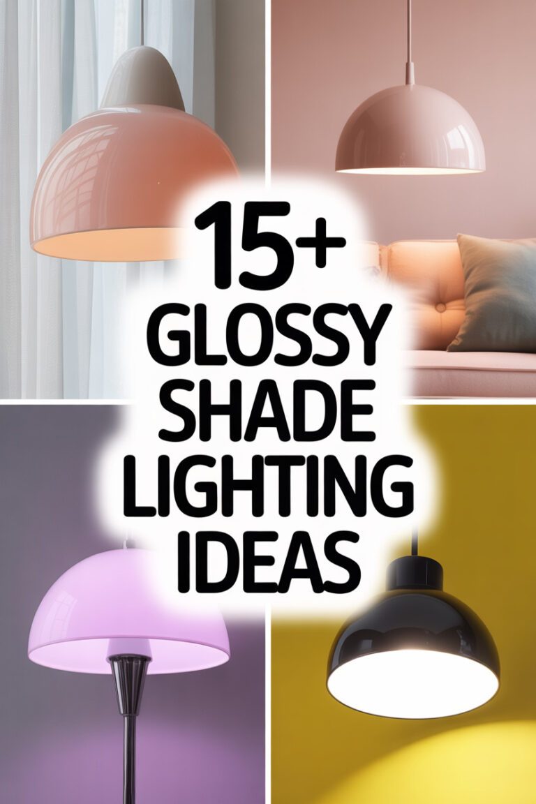 15+ Favorite Glossy Shade Lighting Ideas to Brighten Your Space ...